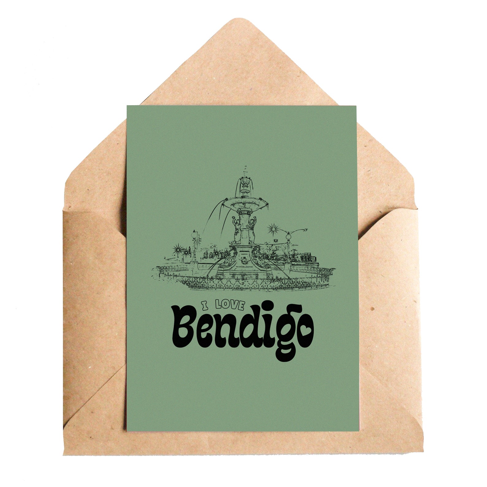 Fountain Greeting Card – gathered store